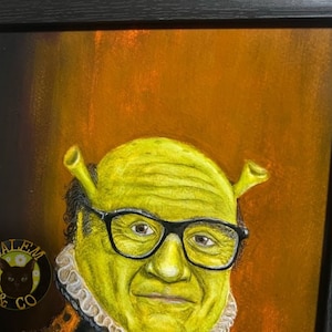 Danny 'sir Shrekito' Devito X Shrek Renaissance Painting Print Wall Art ...