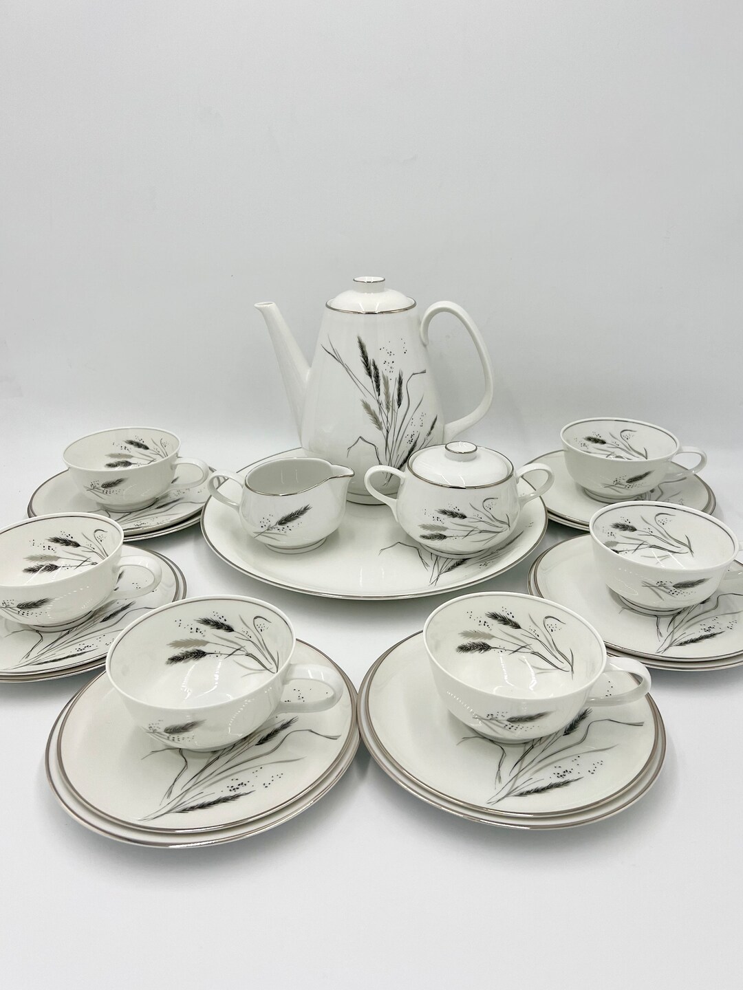 Vintage Rosenthal Selb-plossberg Germany 6 Person 'wheat' Pattern Tea ...