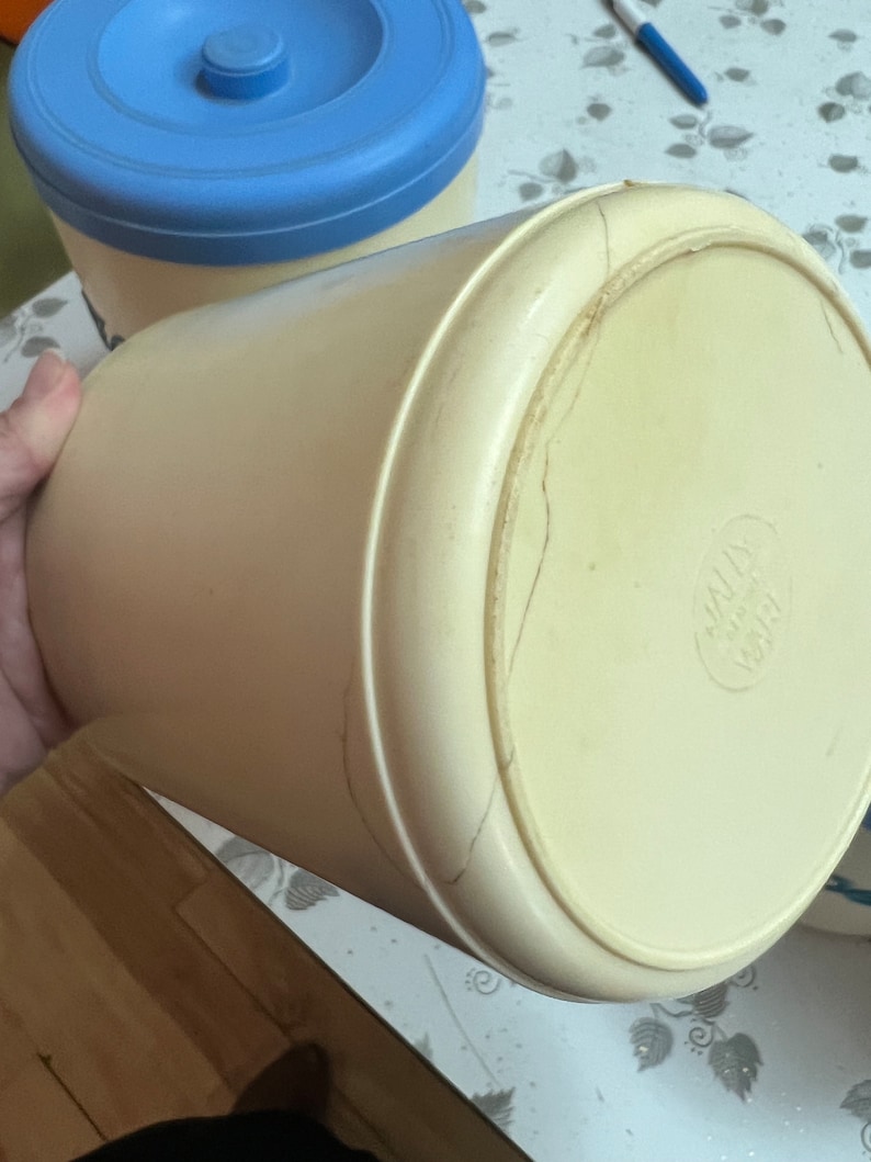 Vintage Nally Canister Set Bakelite Blue Cream 1950s - Etsy Australia