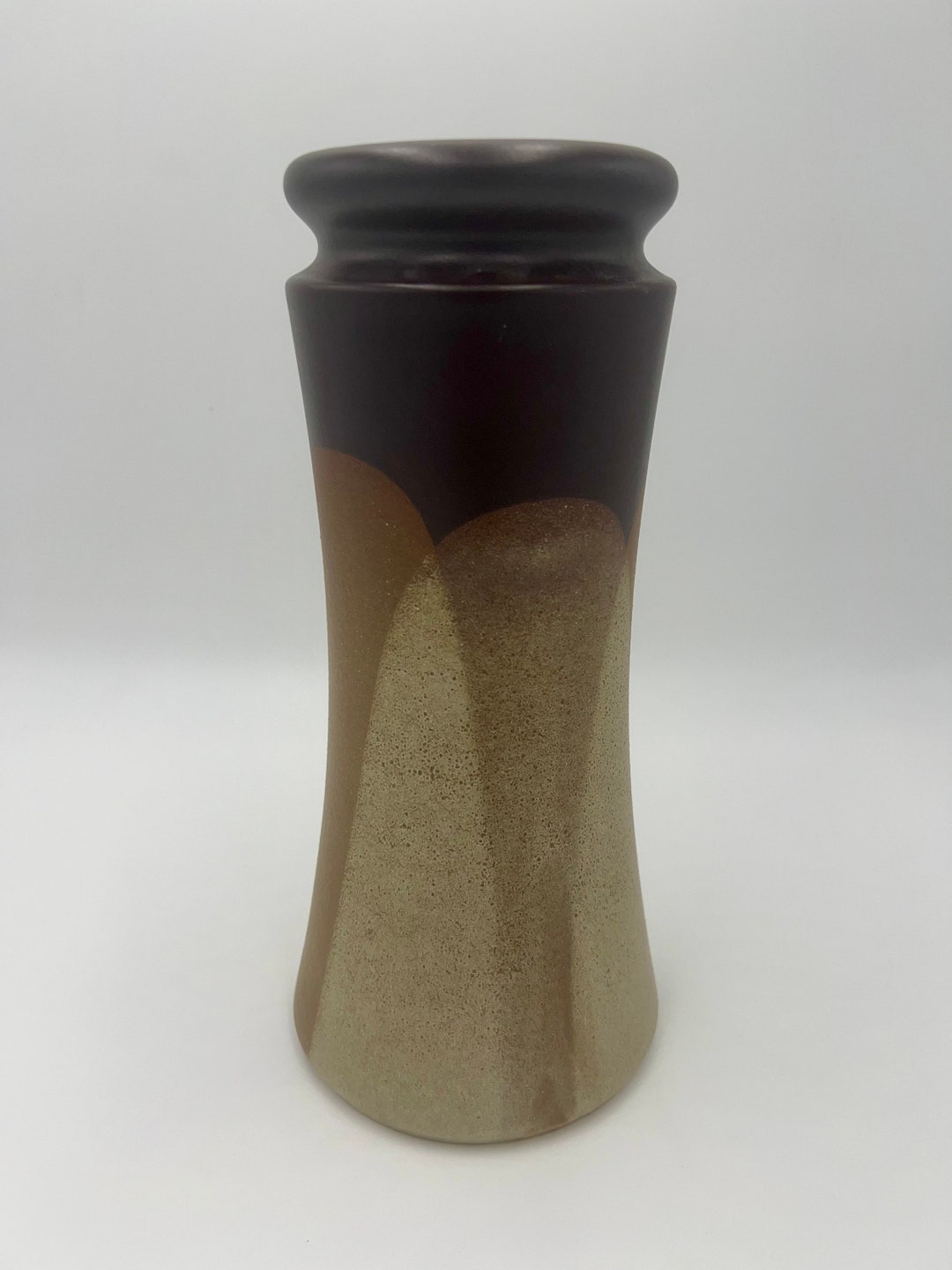 Mid Century West German Pottery Steuler Brown and Tan Vase 477/30 - Etsy