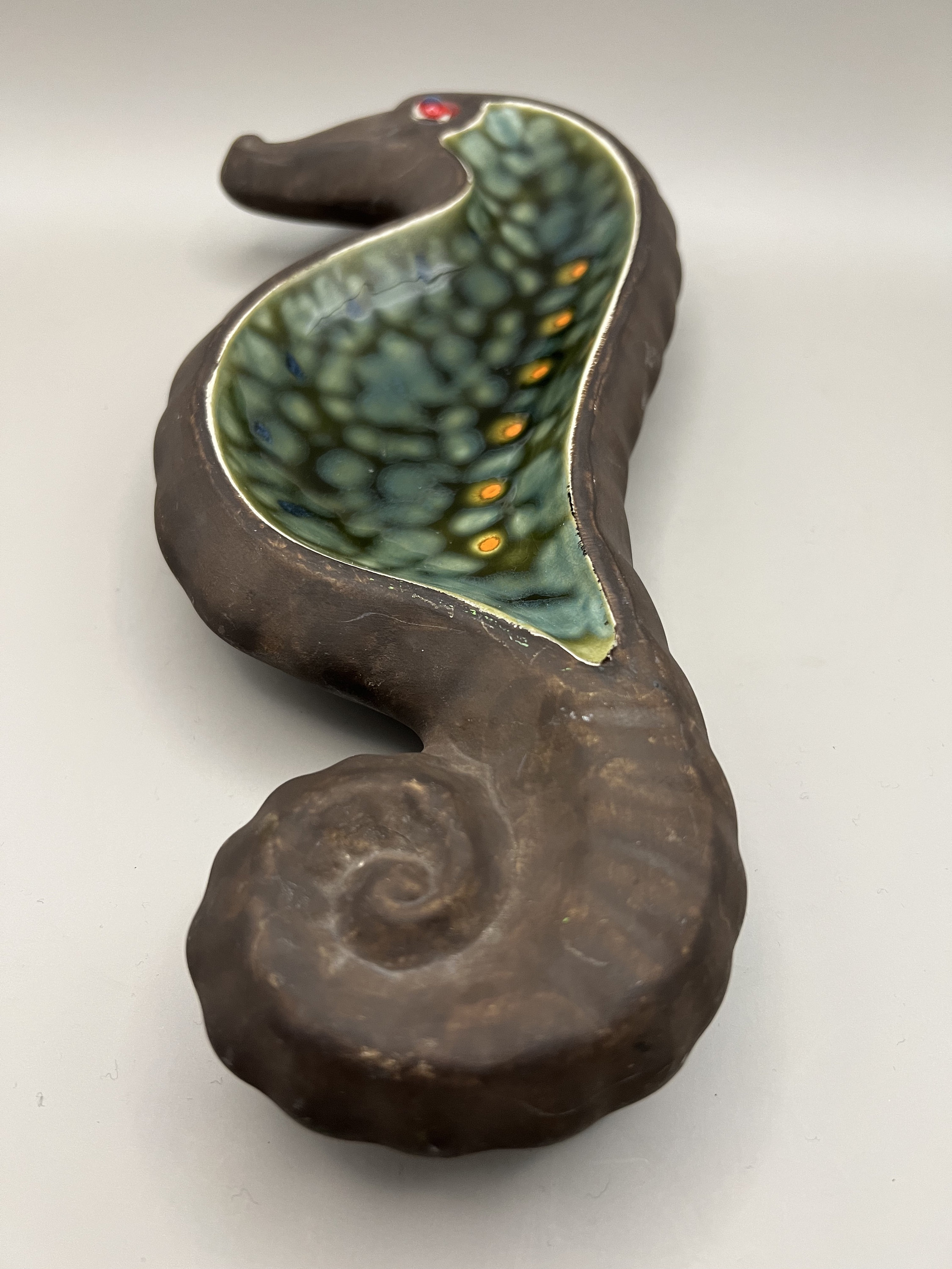 Rare Vintage Beswick Studio Pottery Seahorse Dish 2169 by Graham Tongue ...