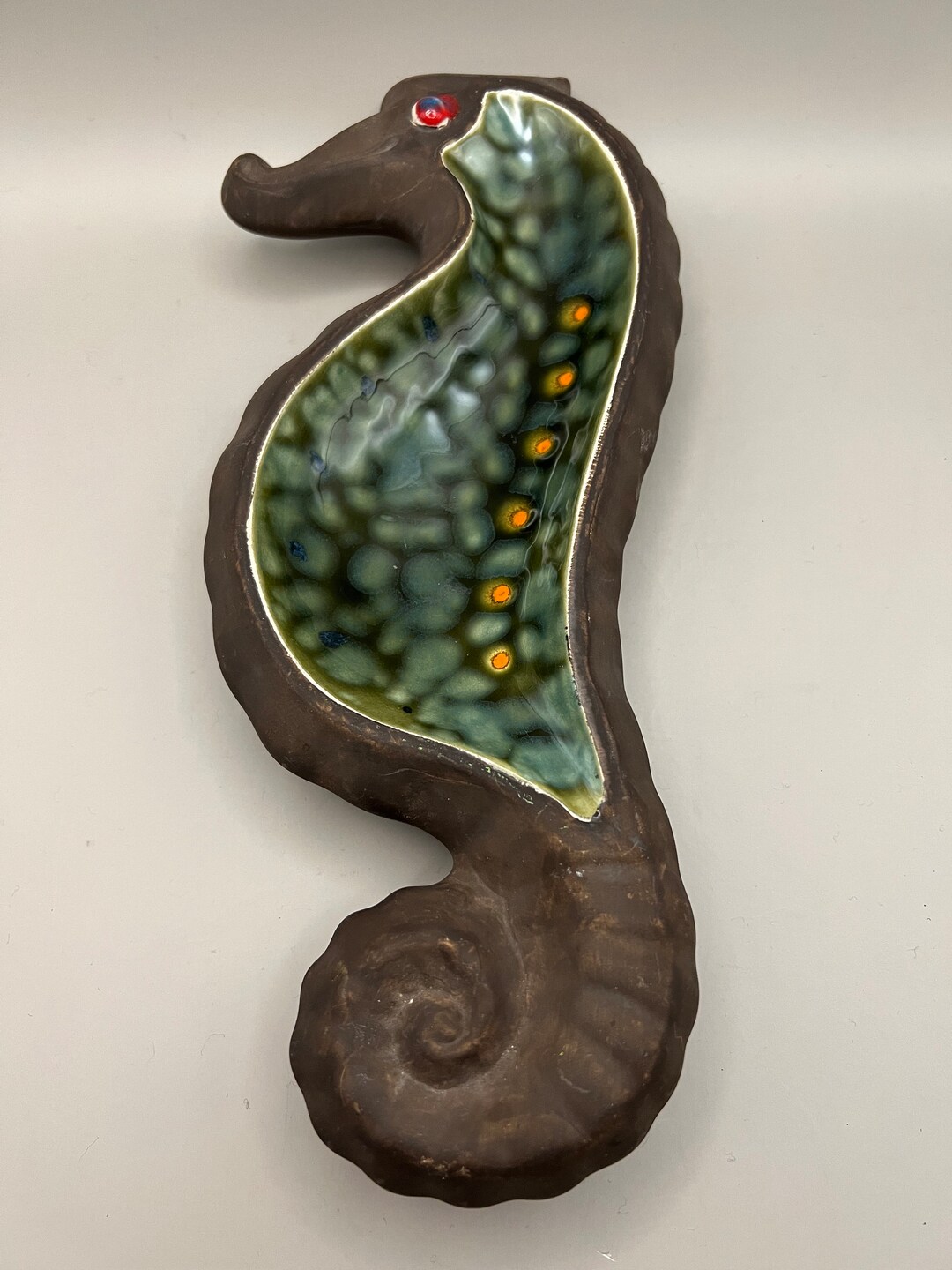 Rare Vintage Beswick Studio Pottery Seahorse Dish 2169 by Graham Tongue ...