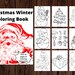 Printable Kids Christmas, Winter Coloring Book Digital PDF Download 8 ...