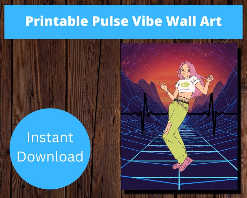 Printable Pulse Vibe Wall Art 8in X 10in 11in X 14in 18in X - Etsy