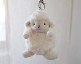 Fuzzy Animal Keychain - Etsy