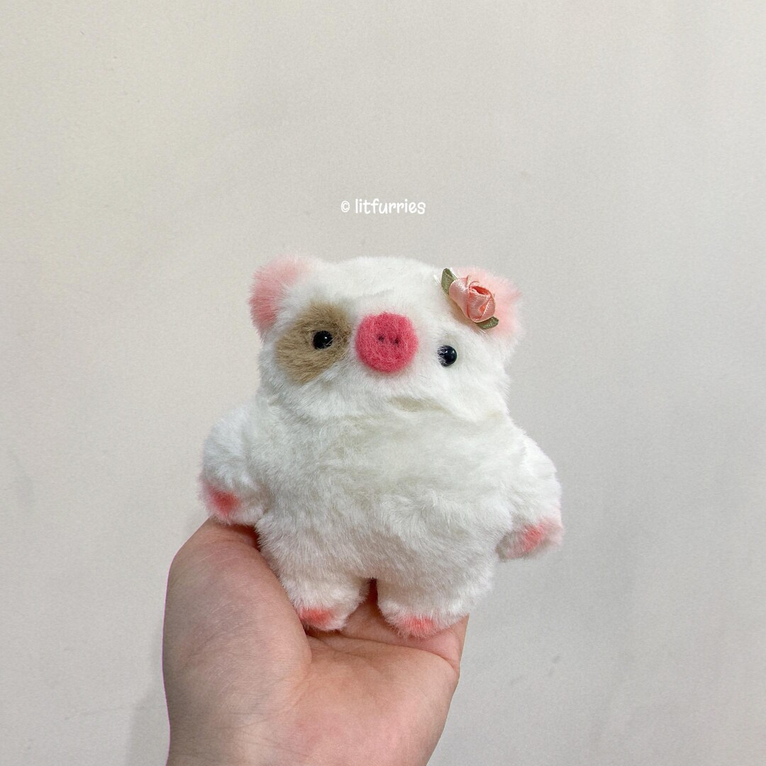 MOTHER’S SPECIAL: Rosy Snow Pig Pocket Pom Pom Pet, Pocket Fur Pal ...