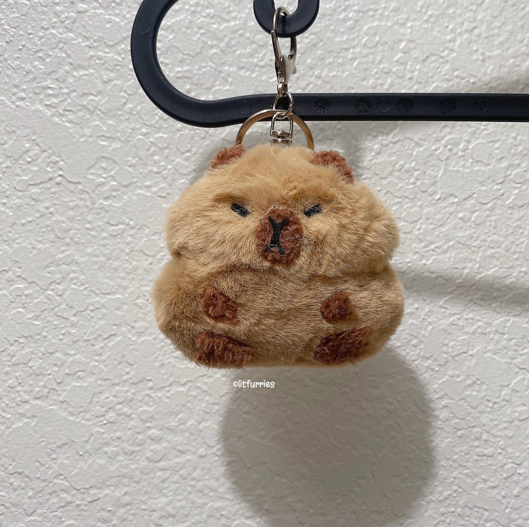 CAPYBARA Keychain | Plush Keychain | Handmade Keychain | Gift for Her ...