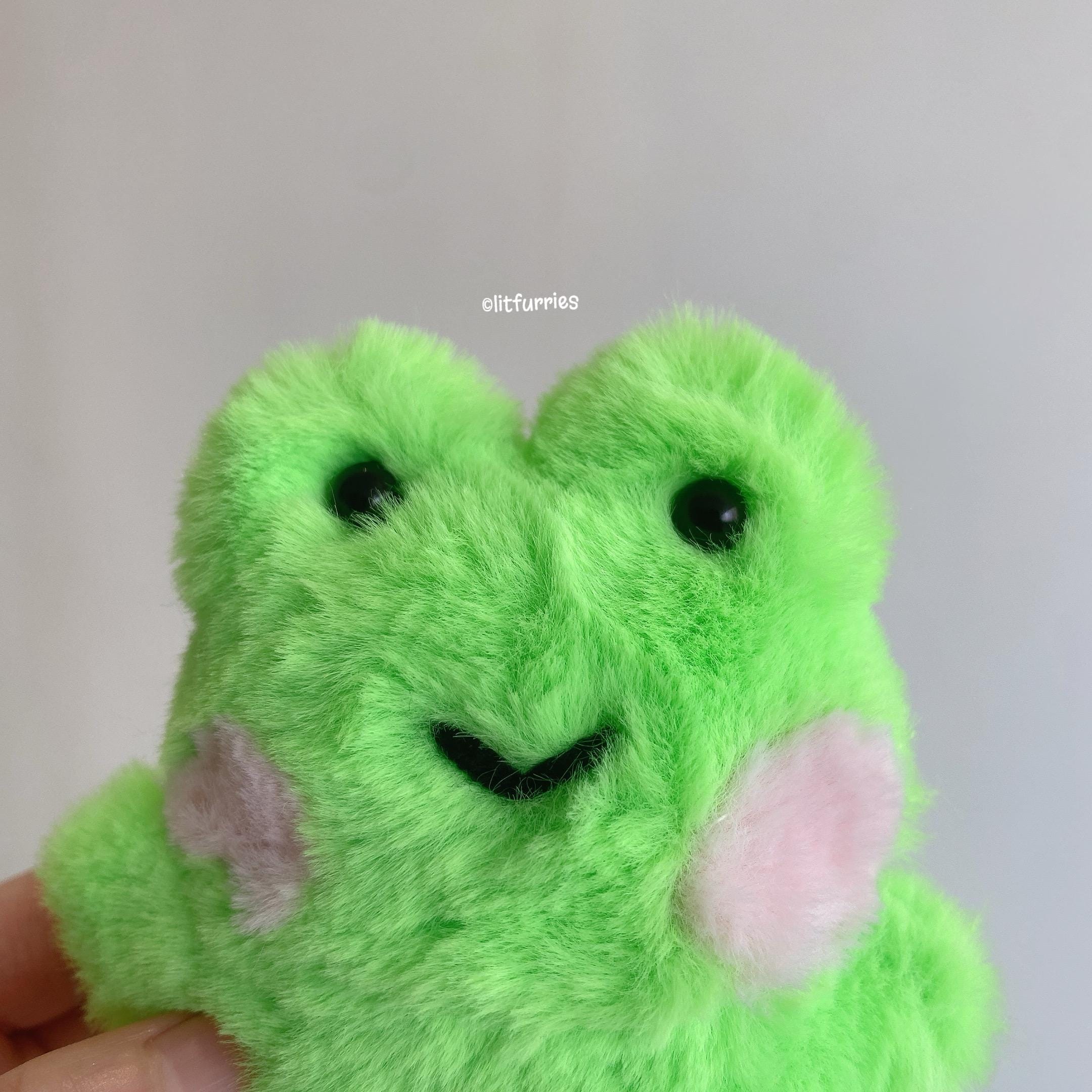 LIME FROG Pocket Pom Pom Pet, Sensory Plushie, Frog Lover Gift, Anxiety ...