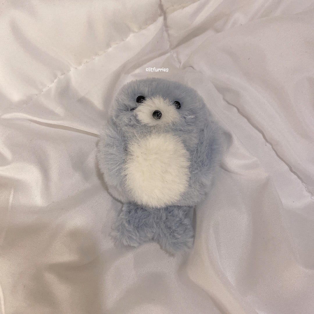 BABY BLUE SEAL Pocket Pom Pom Pet, Pocket Worry Pets, Sensory Pets ...
