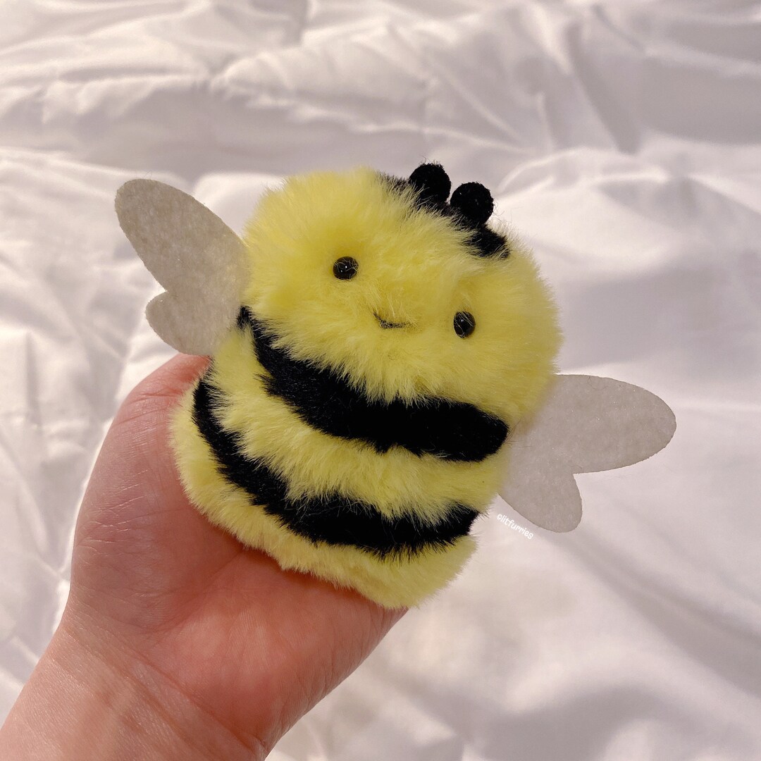 HONEY BEE Pocket Pom Pom Pet, Pocket Worry Pets, Sensory Pets, Travel ...