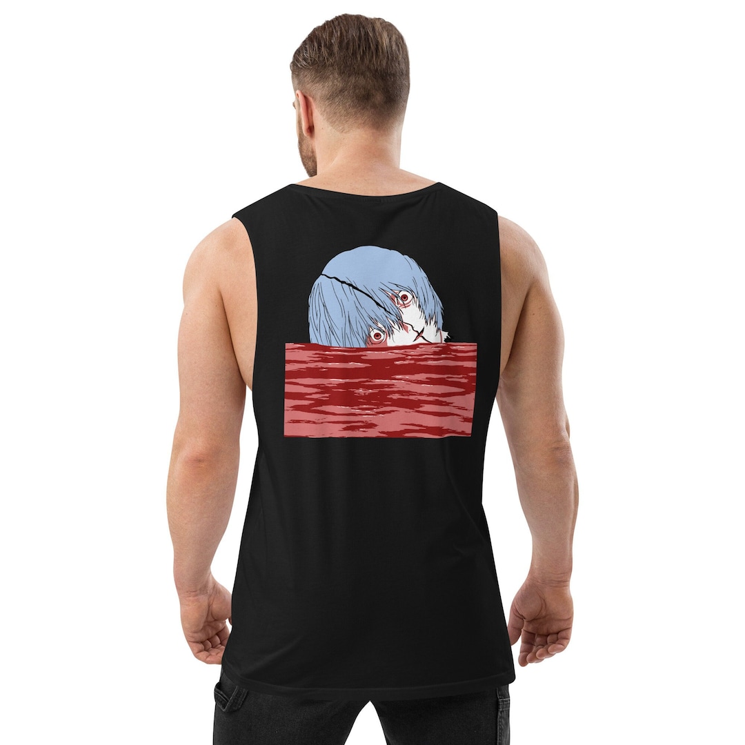 EVA 00 Gym Top Evangelion Activewear Unisex Black Gym Tank Anime ...