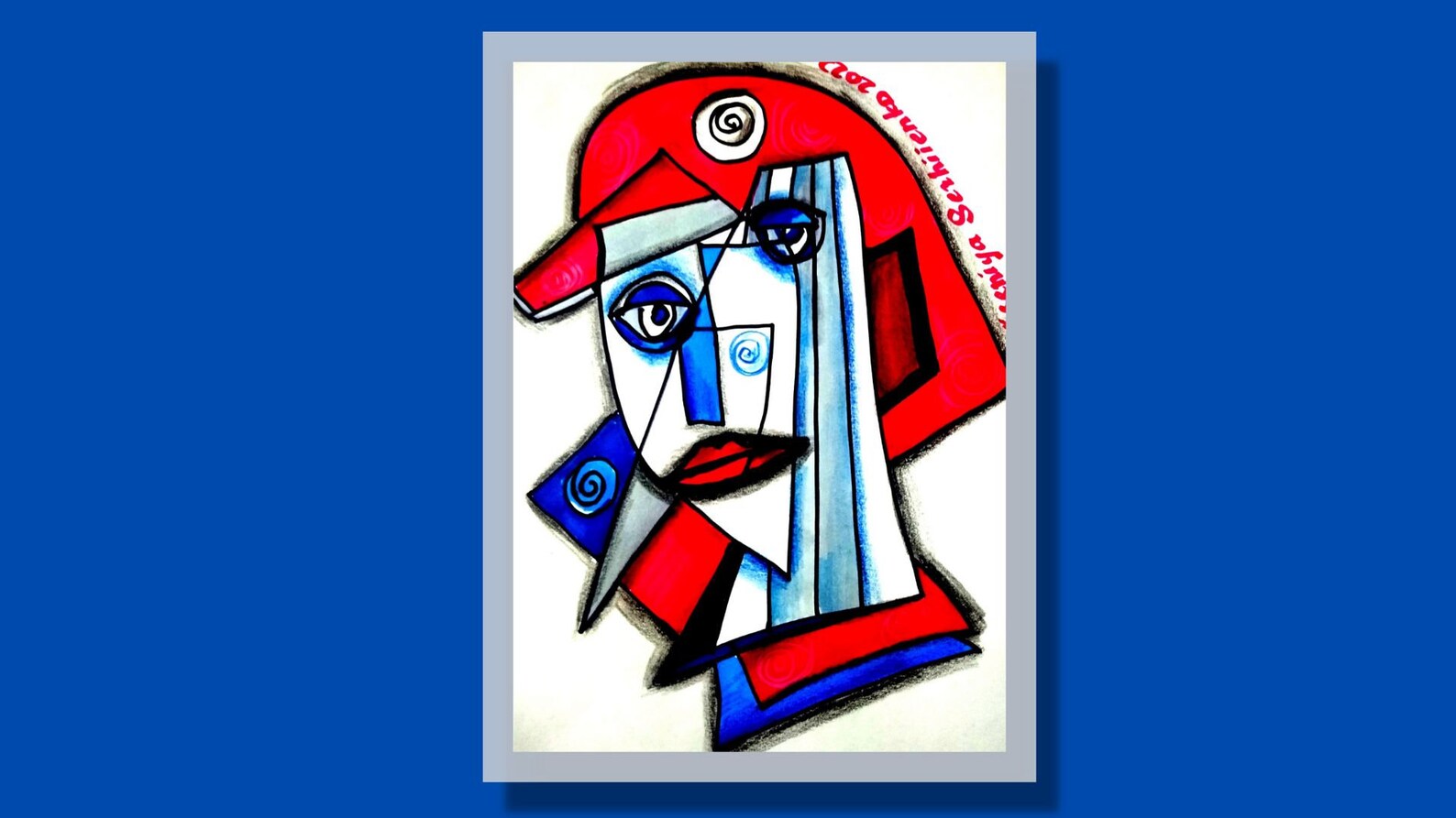 DIGITAL. Abstract, Original Painting, Picasso, Portrait, Modern ...