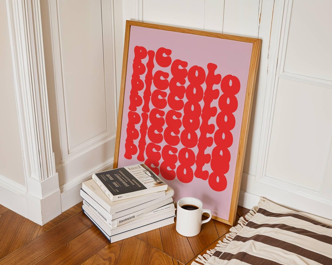 Retro Piccolo Print | Digital Download | Mid-century Modern Wall Art ...