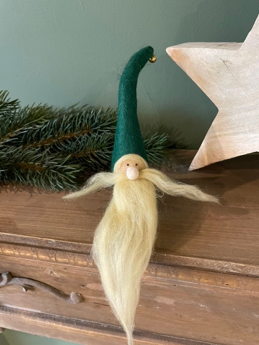 Elves, Edge Stool Made of Felt and Fairytale Wool, Christmas Decoration ...
