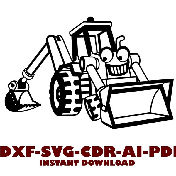 Excavator Bucket Svg - Etsy