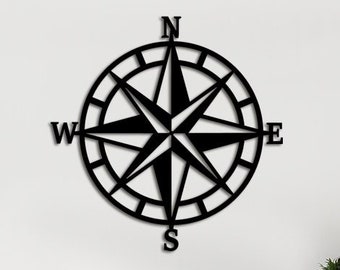 Ocean Compass Dxf - Etsy