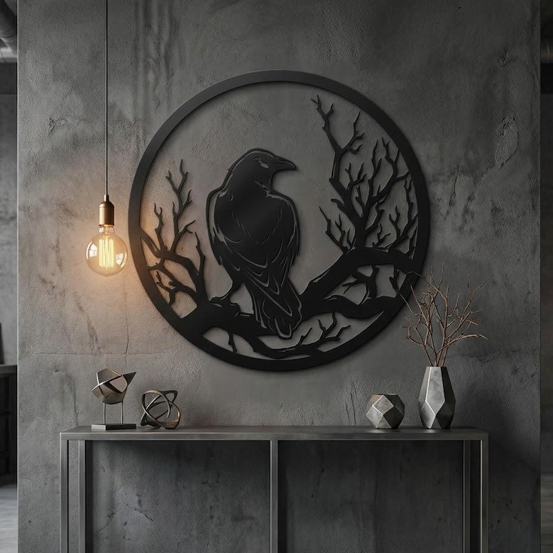 Crow Pattern Decal - Etsy