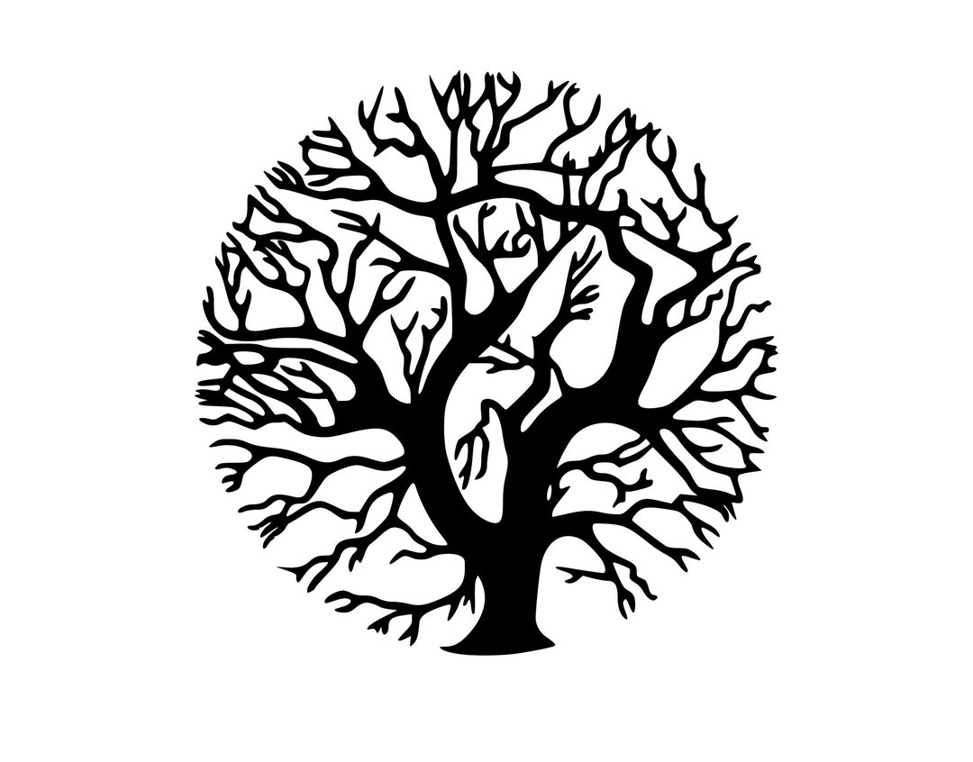 The Tree of Life Symbol Svg Instant Dark Silhouette Instant - Etsy ...