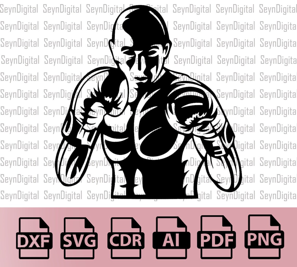 Boxer Man Dxfsvgcdrpdfaiboxingboxing Man Svg Boxer Svg - Etsy
