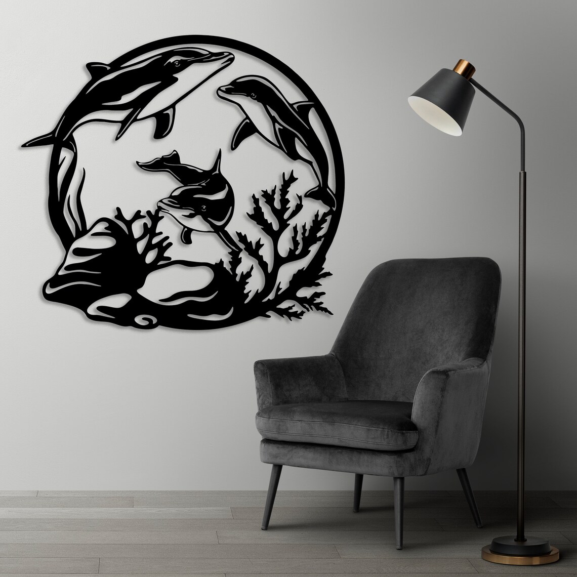 Dolphin SVG DXF, Dolphin Cut File for Laser, Dxf for Plasma, Cnc File ...