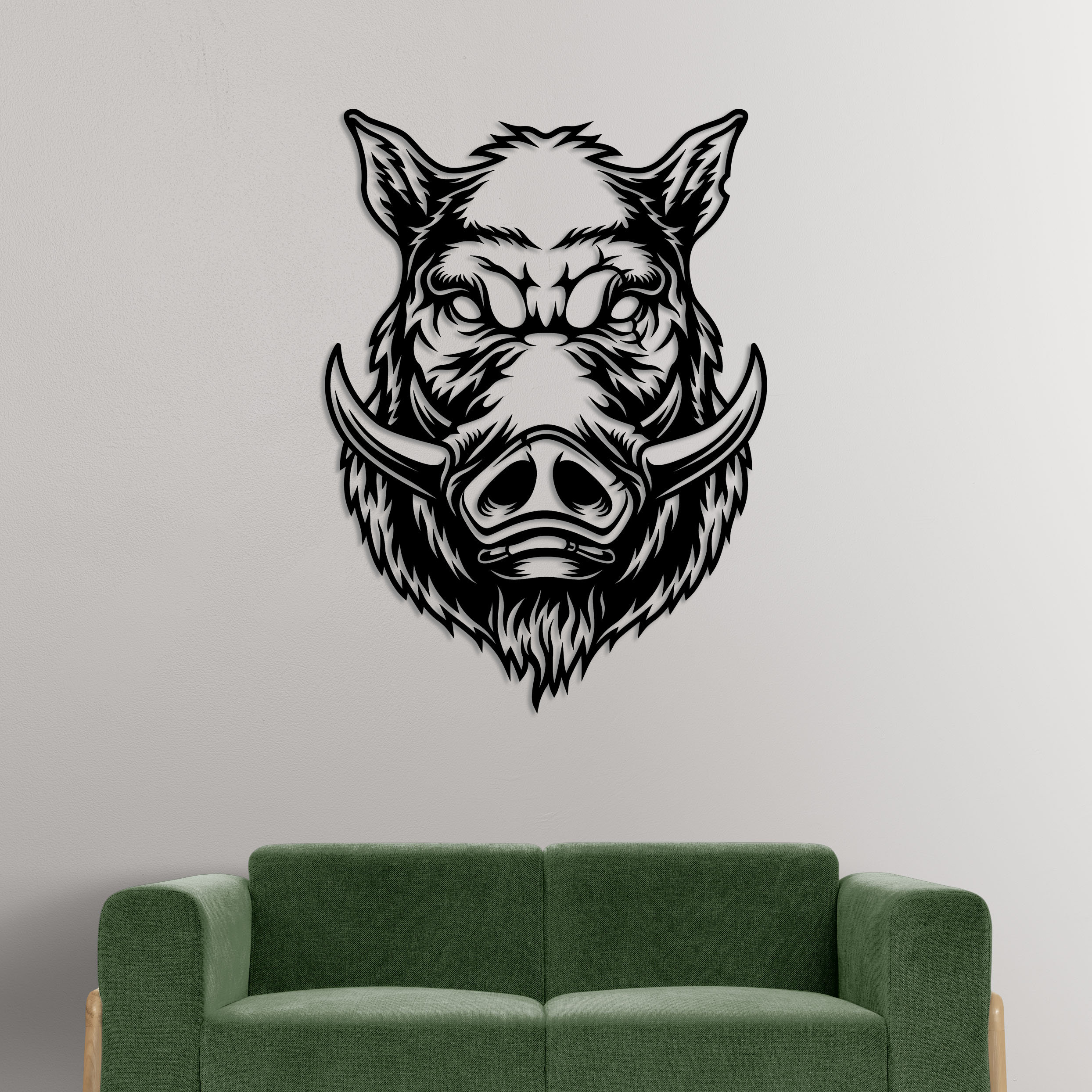 Wild Boar - Clip Art Image-print-cut-laser-engrave Svg Png-animal Head ...