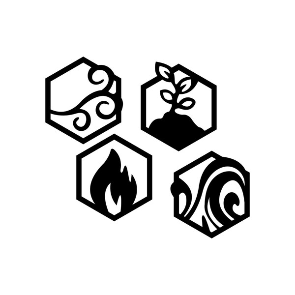 Four Elements Svg - Etsy
