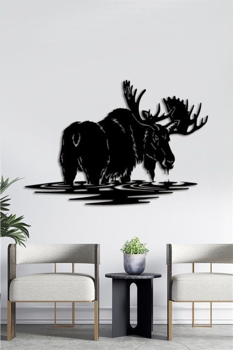Moose Wall Art Svg,dxf, Cdr,ai and PDF Files.plasma Cut File,wall Art ...
