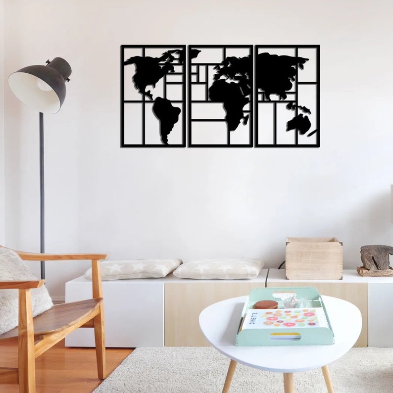 World Map Outline All Countries SVG Vector Files for Cricut, Laser ...