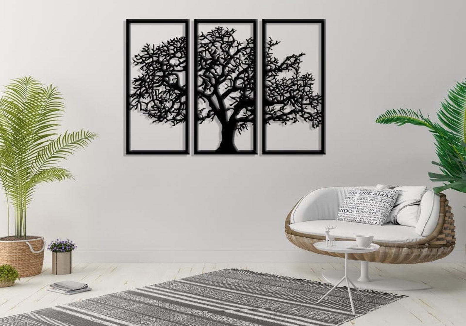 Tree Panels Wall Panels Room Decor Tree Patterns Laser - Etsy