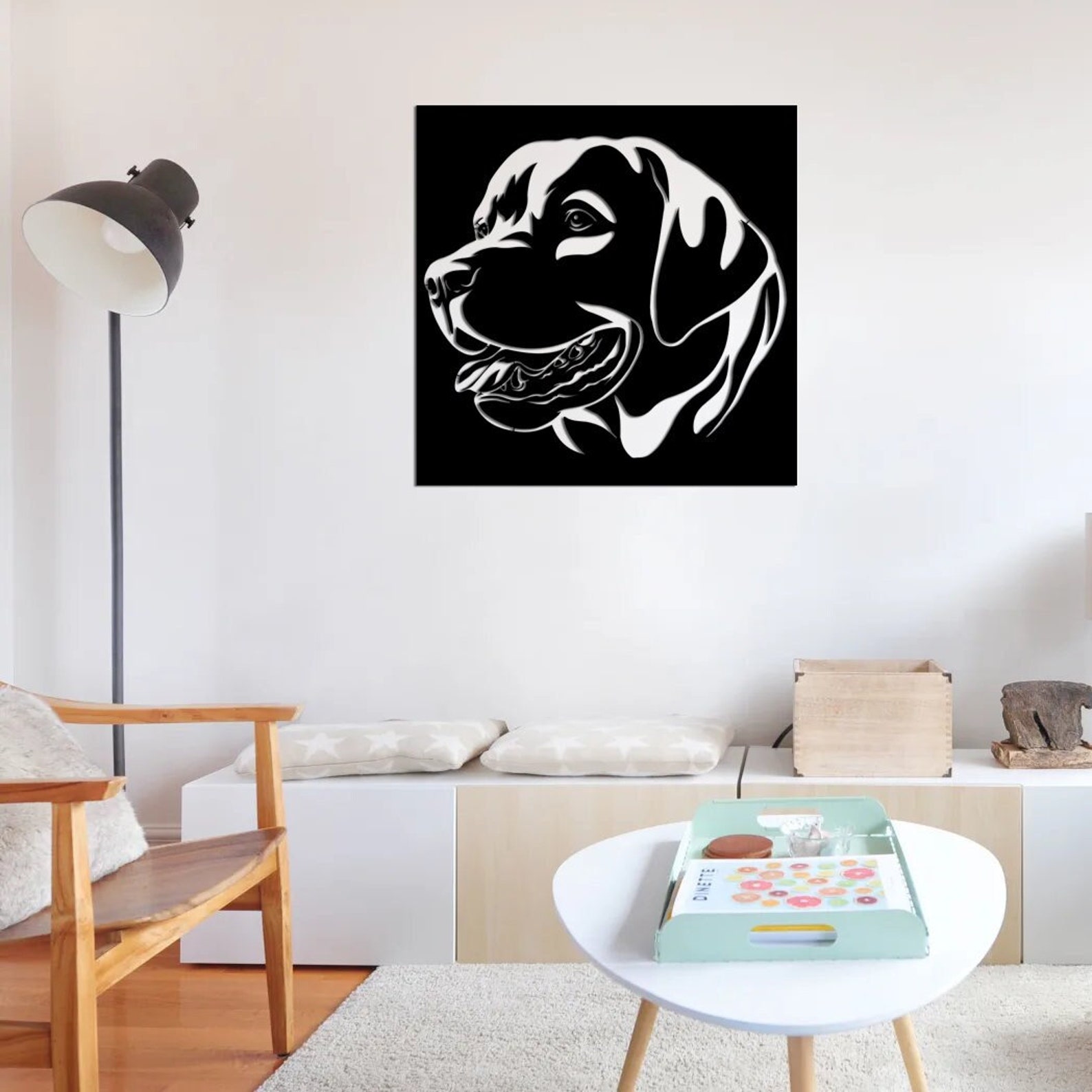 Labrador Dog Head SVG, DXF, Ai, Png,digital Download File, Dog SVG ...