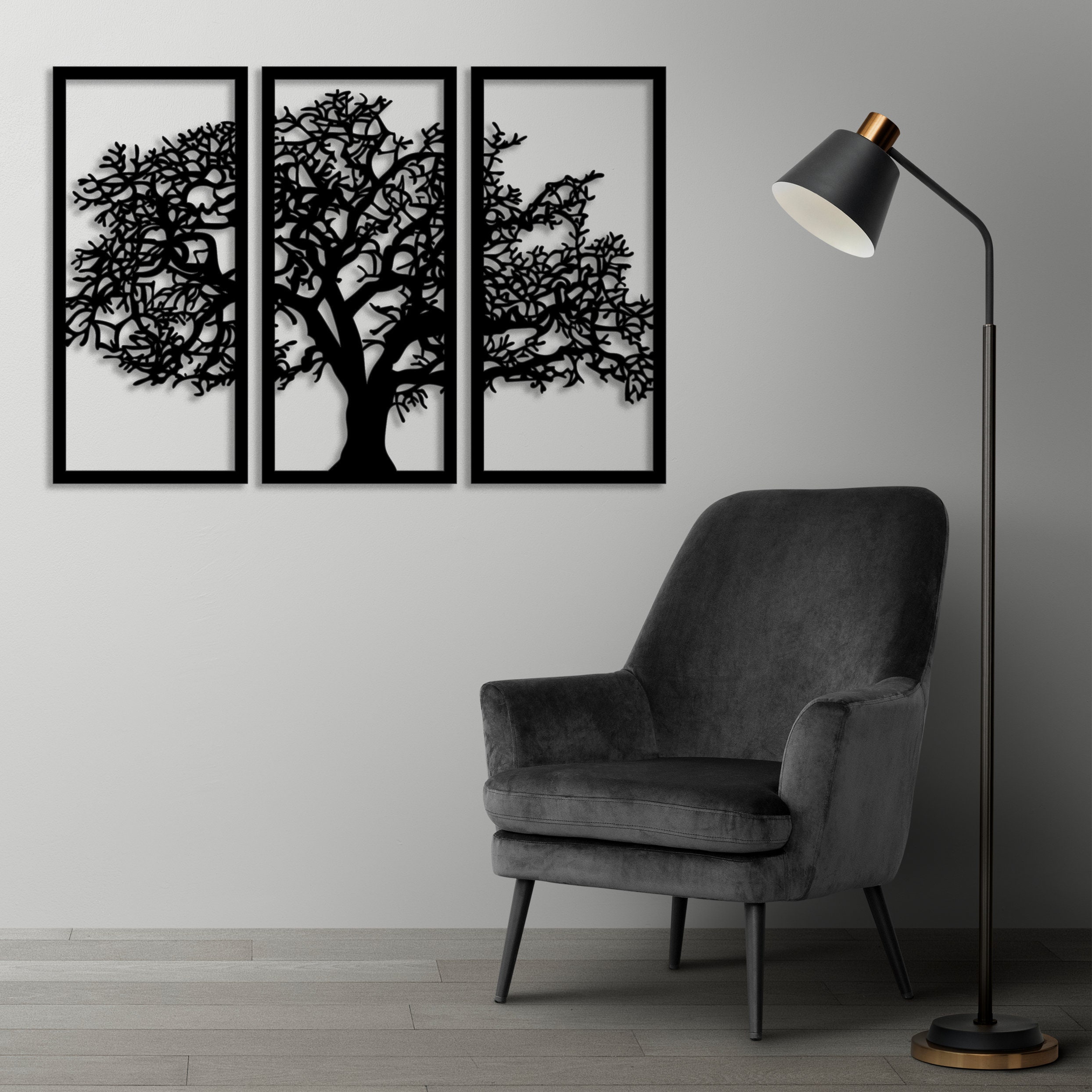 Tree Panels, Wall Panels, Room Decor, Tree Patterns, Laser, CNC, Plasma ...