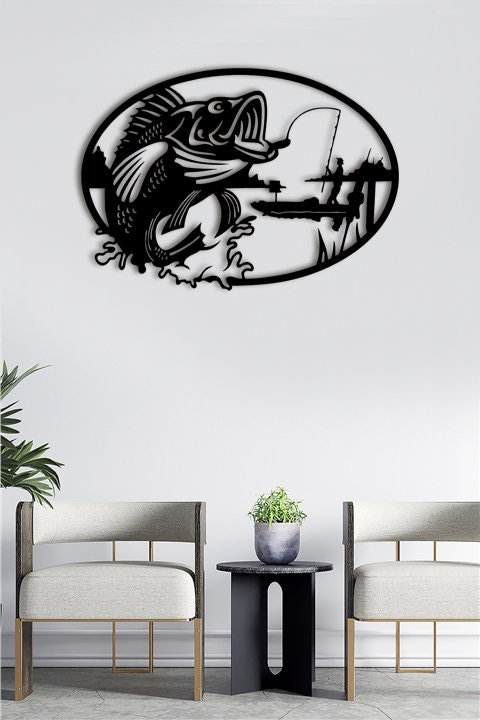 Gone Fishing Dxf, Fish PDF Drawing, Fishing Digital Download, Scaled ...