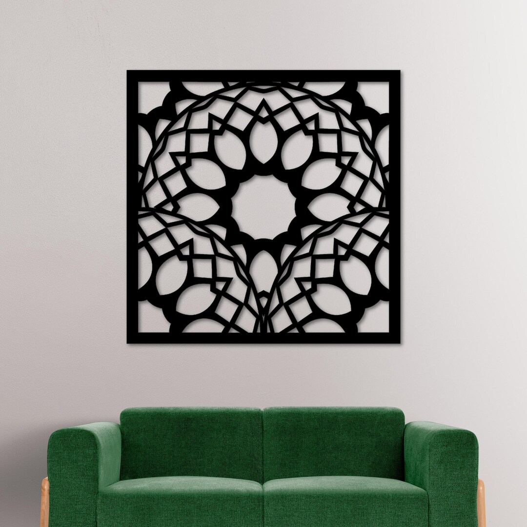 Modern Decorative Wall Panel DXF File for Laser Cut, CNC Plasma, Home ...