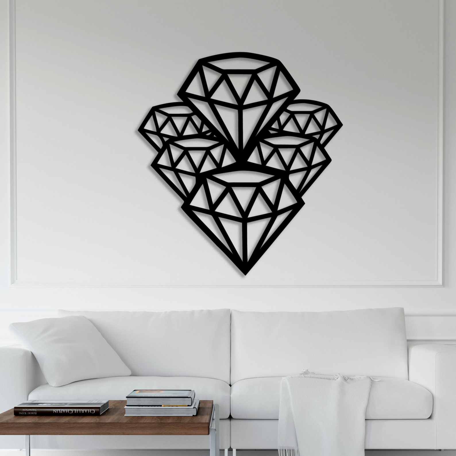 Diamond SVG File, Diamond Clipart, Diamond DXF, Diamond Silhouette ...