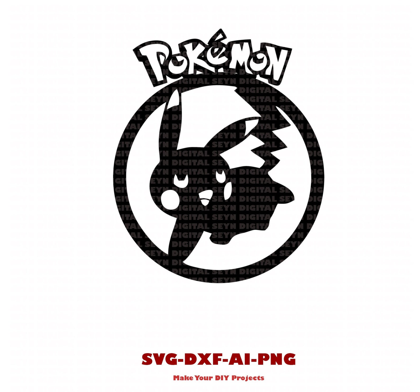 Pokemon Svg Pikachu Svg Pikachu Vector Pikachu Layered - Etsy