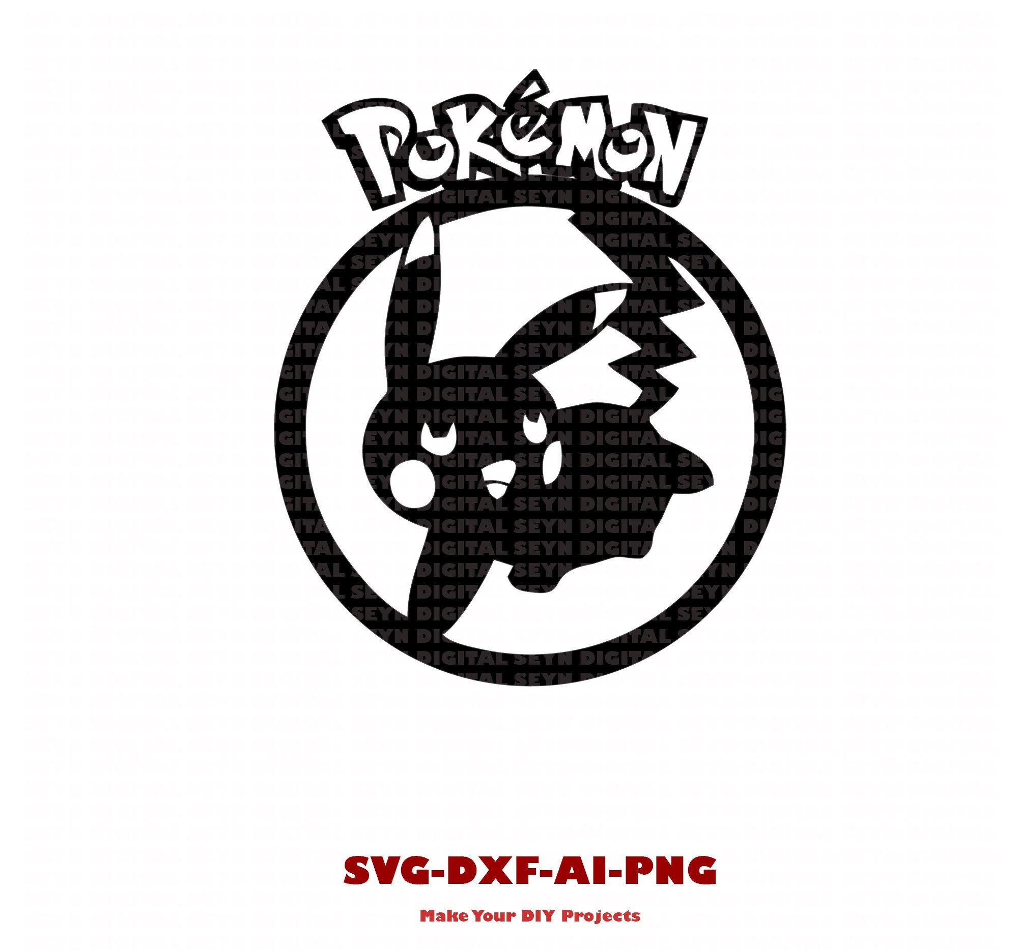 Pokemon Svg Pikachu Svg Pikachu Vector Pikachu Layered - Etsy