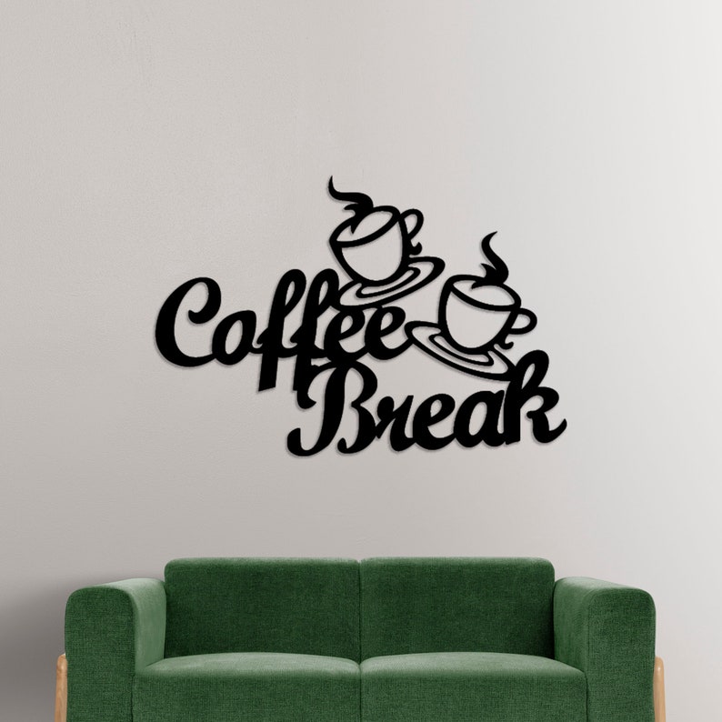 Coffee Break Wall Art Laser Cut Svg Dxf Pdf Ai Cdr CNC Cutting - Etsy
