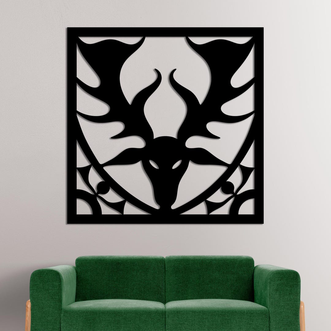 Devil Pattern Wall Art Design - DXF File for CNC Plasma Cutting ...