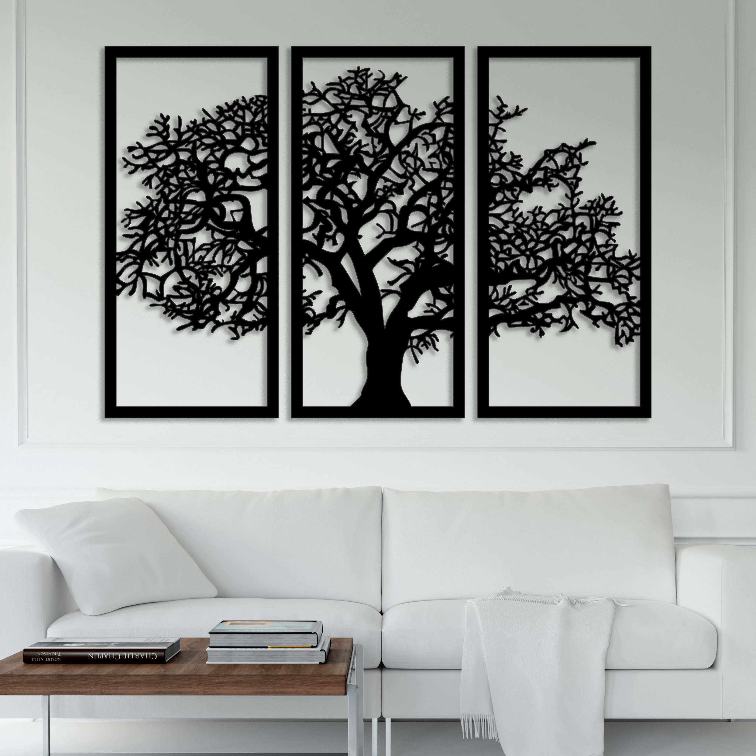 Tree Panels, Wall Panels, Room Decor, Tree Patterns, Laser, CNC, Plasma ...