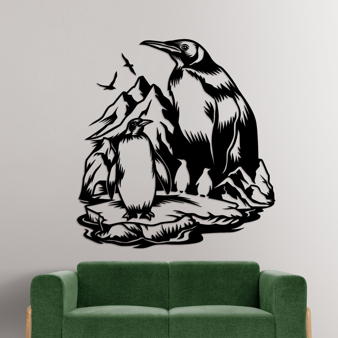 Penguins Dxf Files, Penguin Sticker, Penguin Png, Penguin Svg, Penguin ...