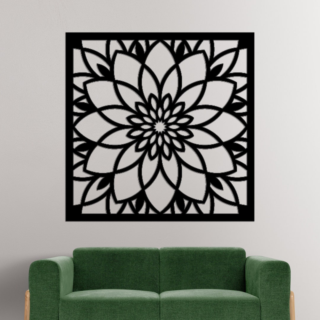 Mandala Panels Wall Decor Svg,wall Decor Png,glowforge Files, Large ...