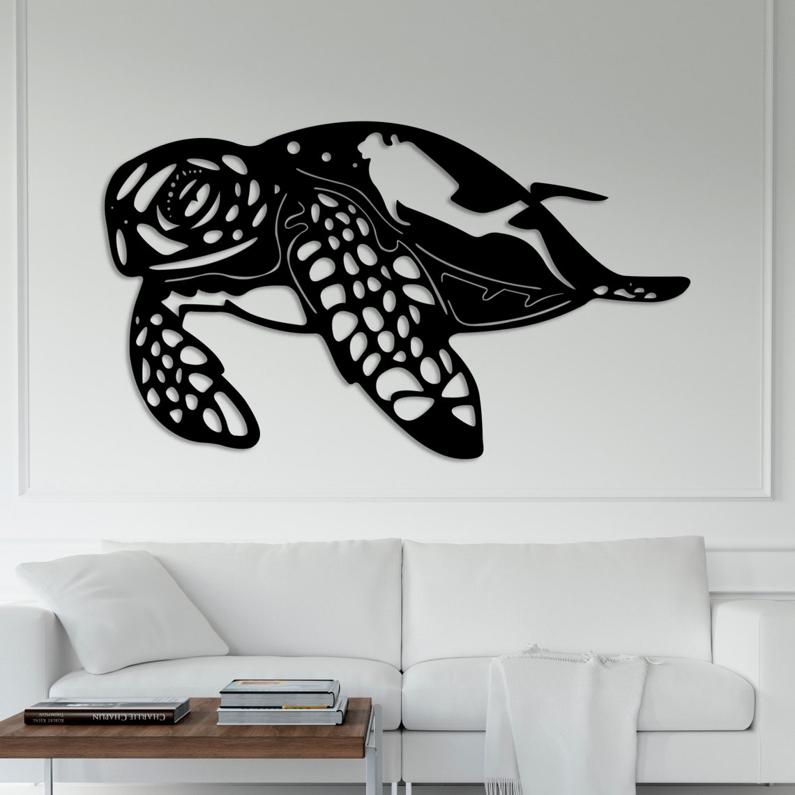 Sea Turtle Scuba Diver Dxf Vector Svg-png-dxf-ai,sea Turtle Svg, Sea ...