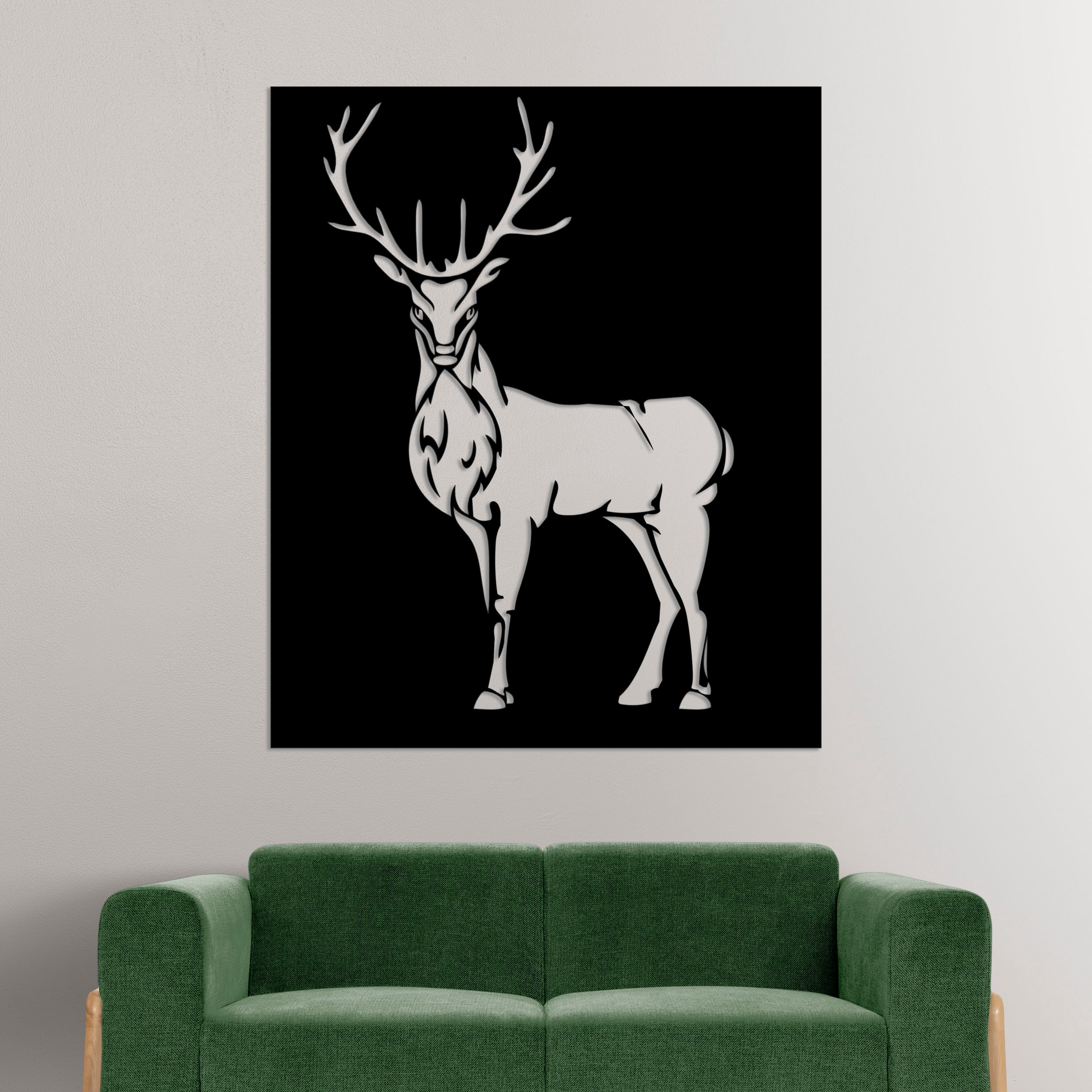 Elk Scene SVG DXF, Animals Cut File for Laser, Dxf for Plasma, Deer Cnc ...