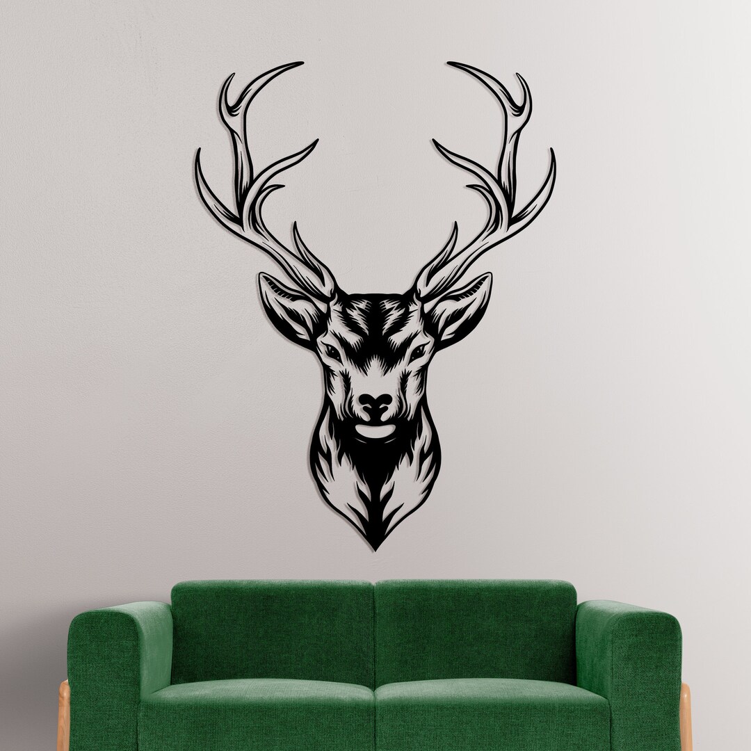 Deer Head Dxf,dxf Files for Plasma, Dxf Files for Plasma, Deer Clipart ...