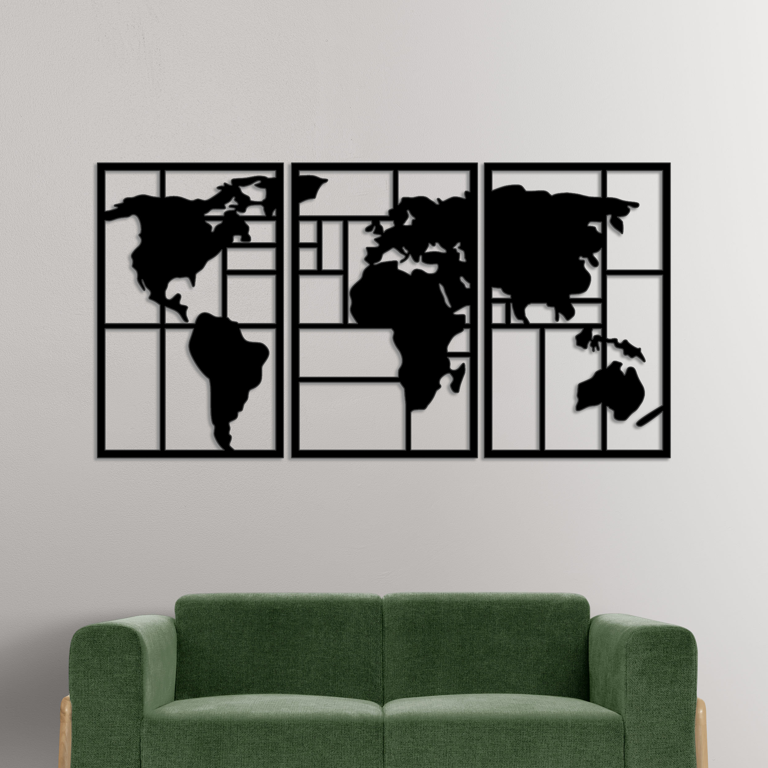 World Map Outline All Countries SVG Vector Files for Cricut, Laser ...