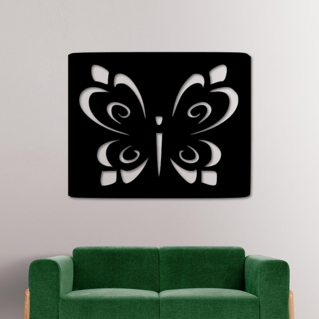 3D Butterfly Wall Panel for Home Decor, Laser Cut and CNC Design ...