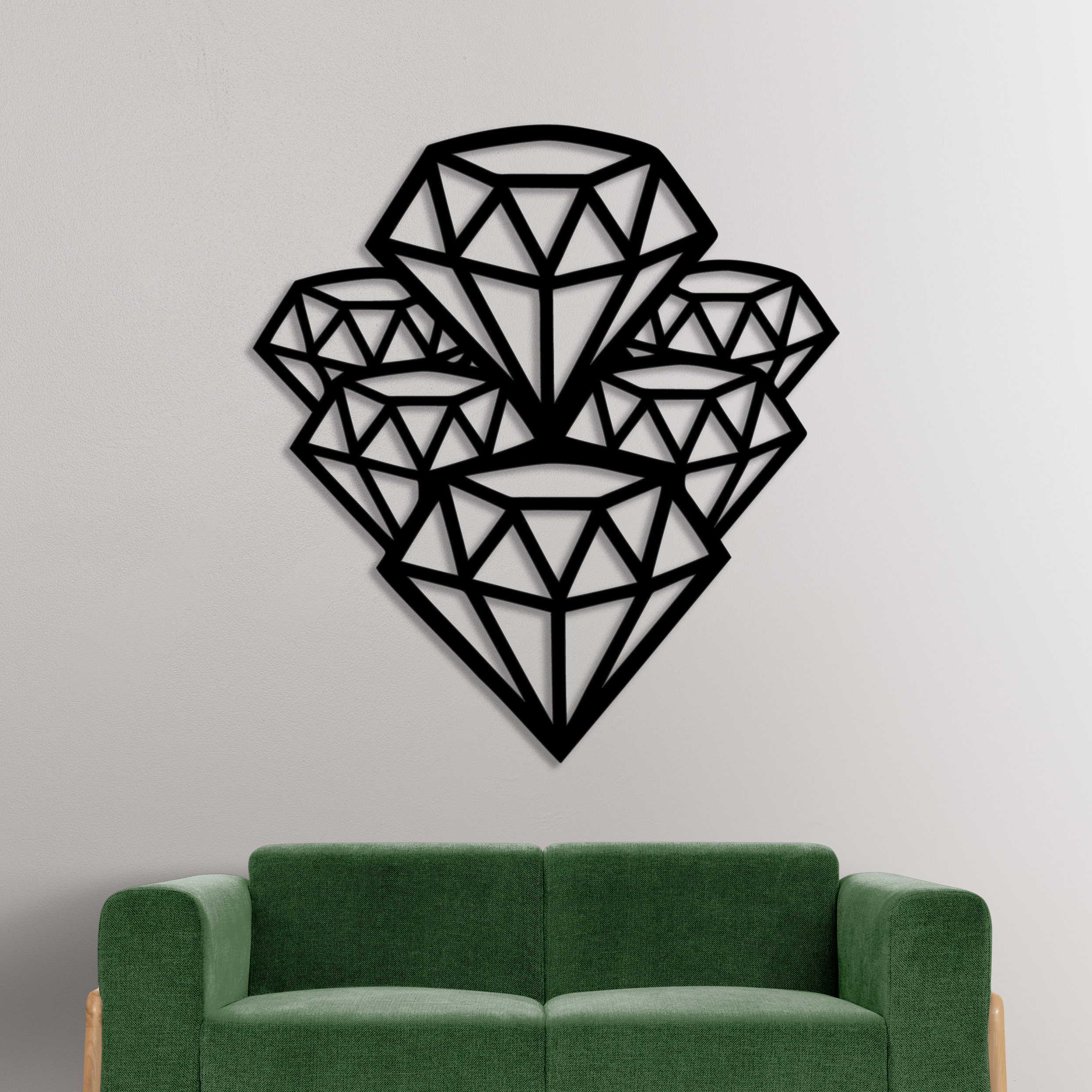 Diamond SVG File, Diamond Clipart, Diamond DXF, Diamond Silhouette ...