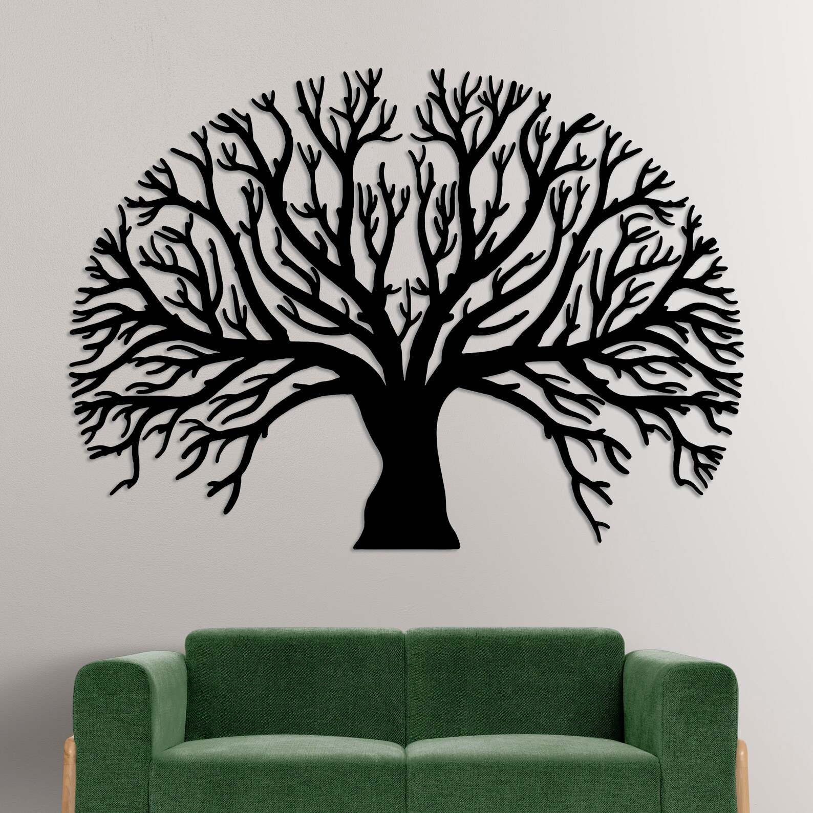 Tree Wall Decor Svg-png-dxf,dark Silhouette, Instant Download,tree ...