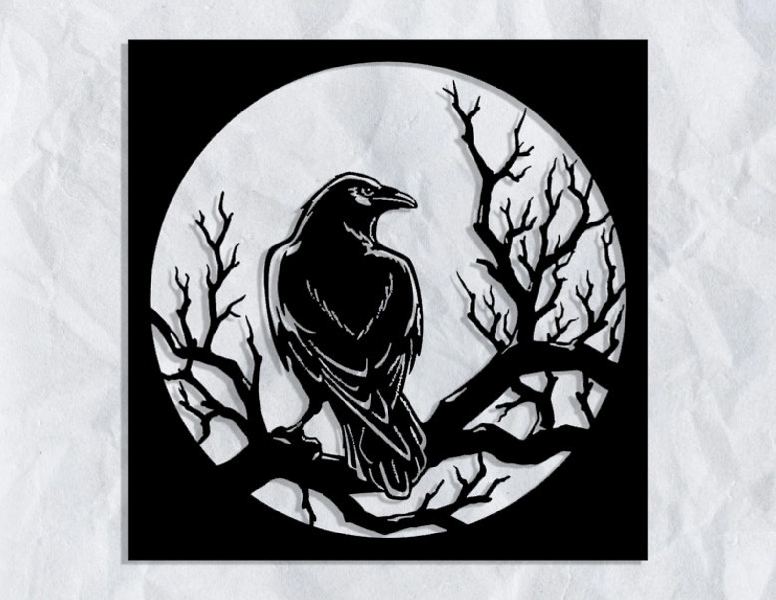 Raven SVG Black Bird Svg File Crow Clipart Svg Flying Raven - Etsy