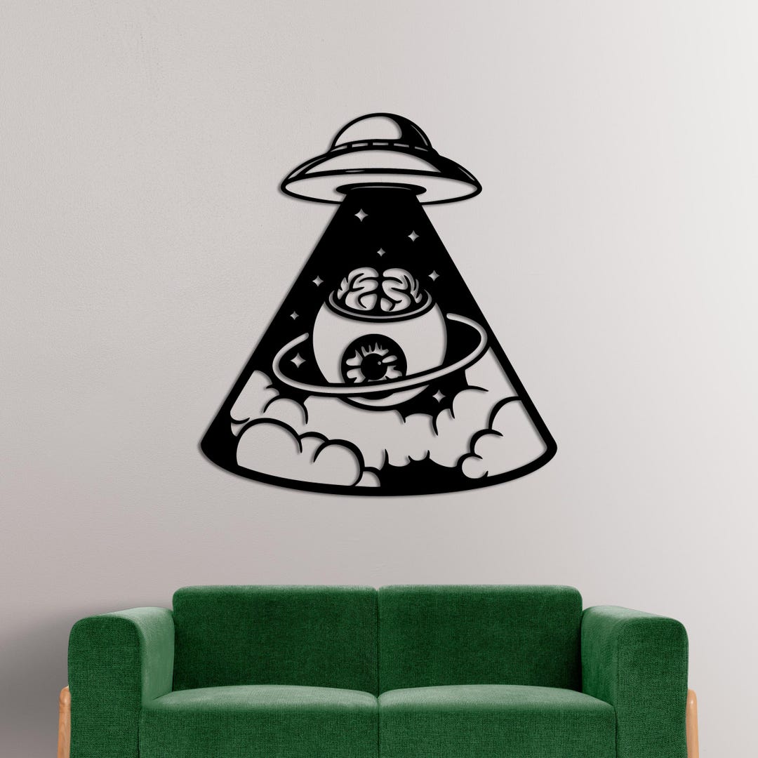 UFO Svg | Funny Alien Dxf | Laser Cut Ufo Design | Glowforge - Cricut ...